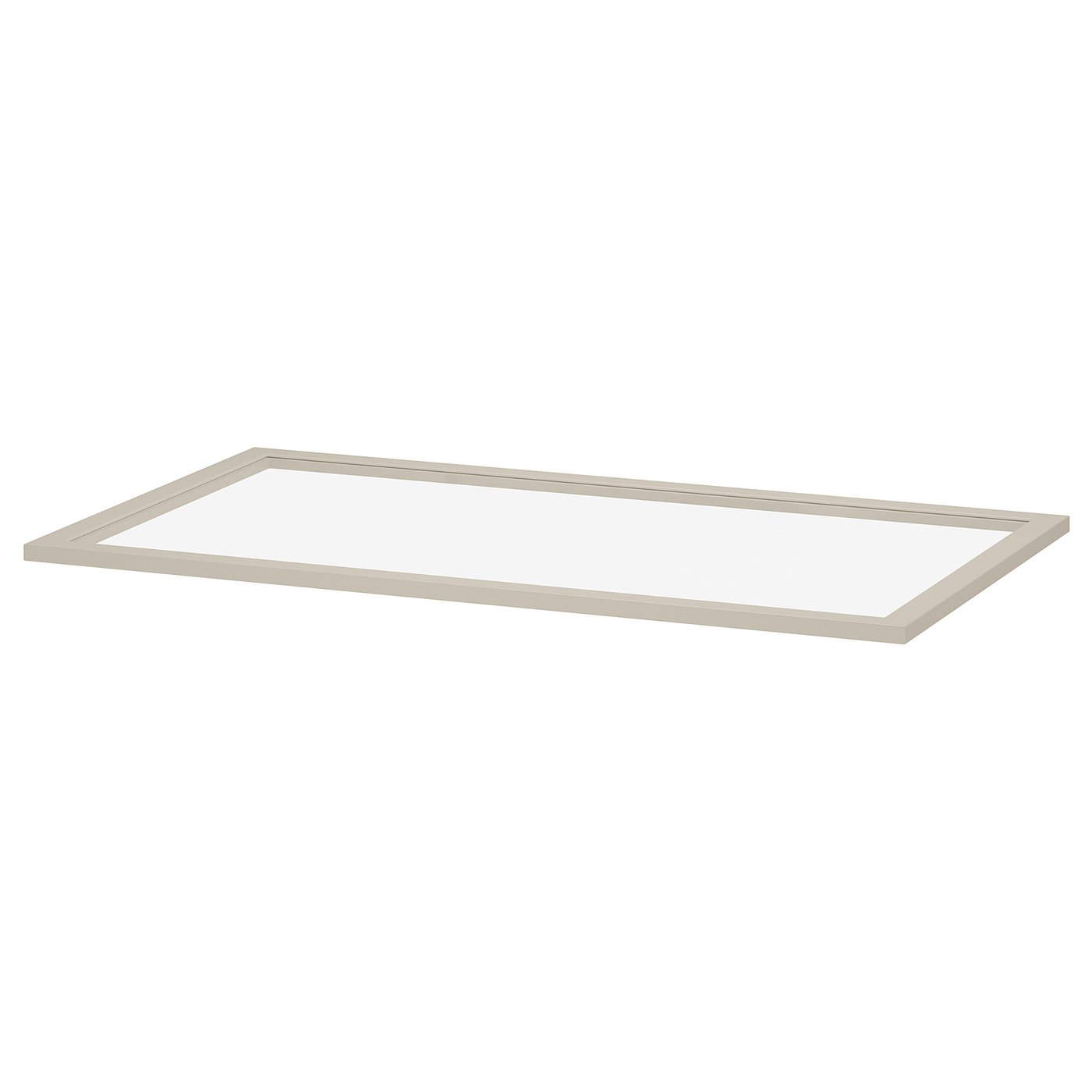 KOMPLEMENT glass shelf, grey-beige, 100x58 cm - IKEA