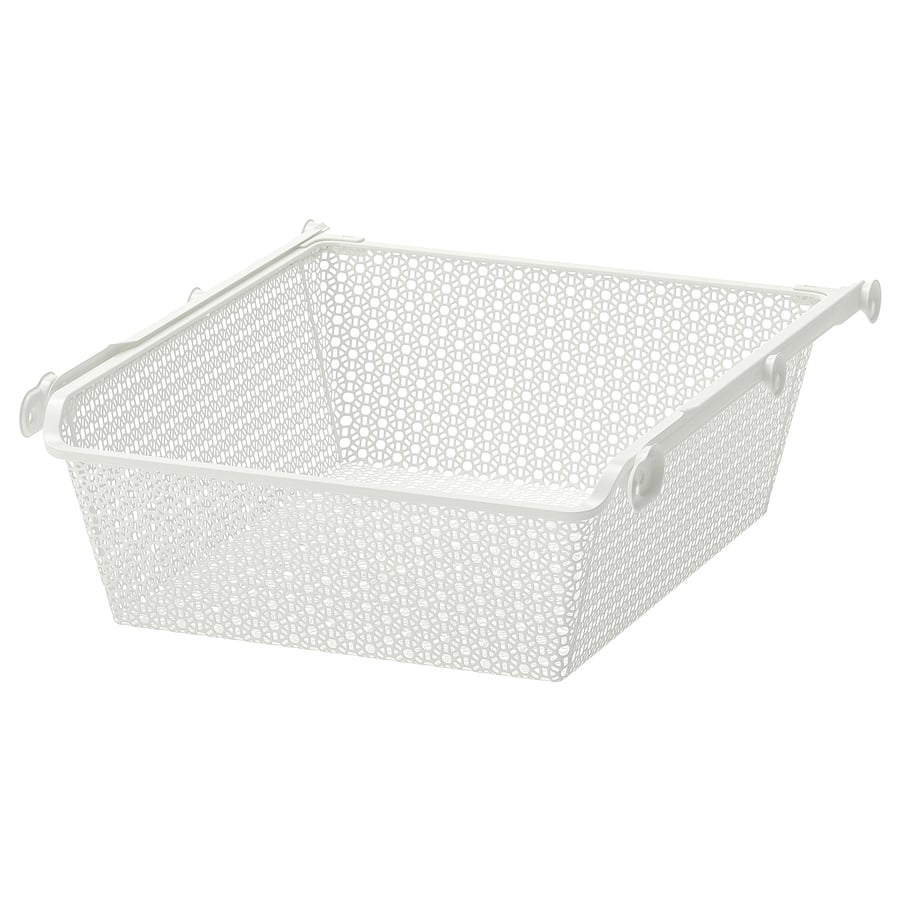 KOMPLEMENT metal basket with pull-out rail, white, 50x58 cm - IKEA