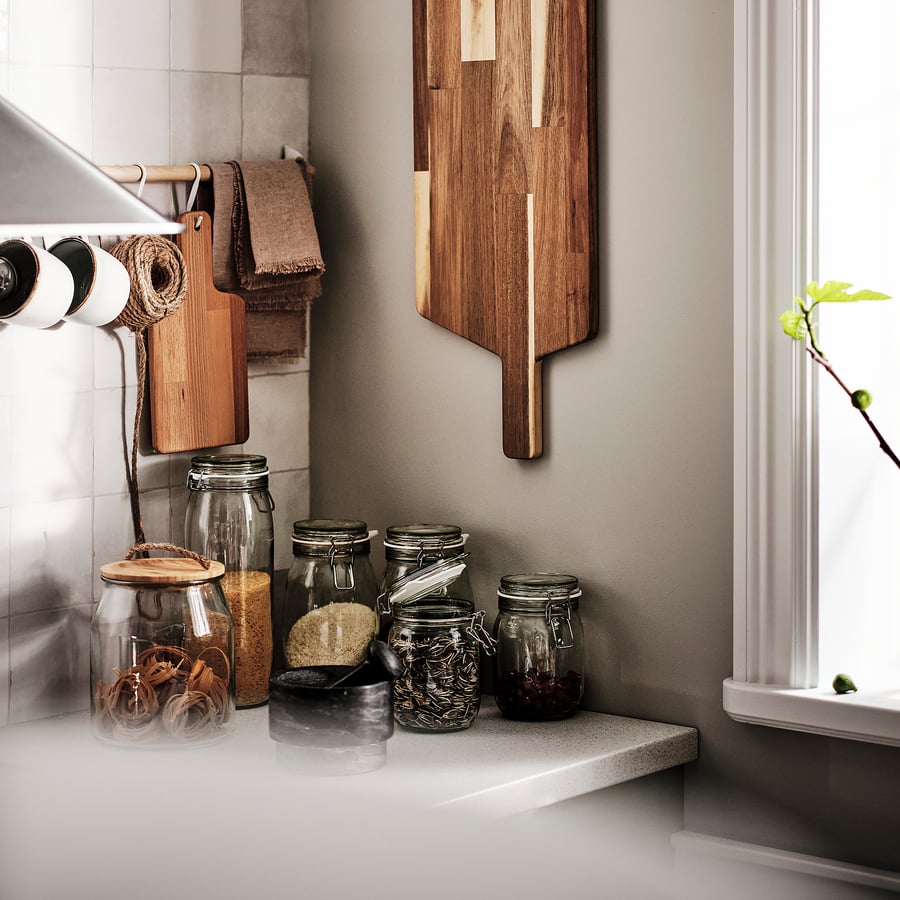 KORKEN Jar with lid, clear glass - Get it here - IKEA