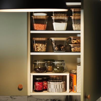 KORKEN Jar with lid, clear glass - Get it today - IKEA