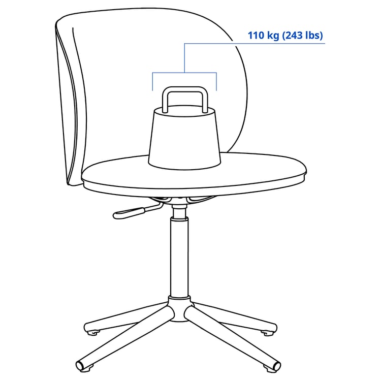 KRYLBO swivel chair, Tonerud dark beige - IKEA