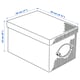 KVARNVIK storage box with lid, beige, 18x25x15 cm - IKEA