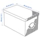 KVARNVIK storage box with lid, grey, 25x35x20 cm - IKEA