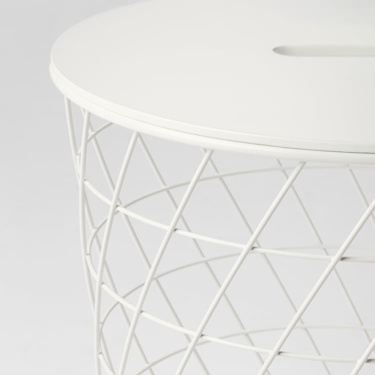 KVISTBRO Storage table, white, 44 cm - IKEA