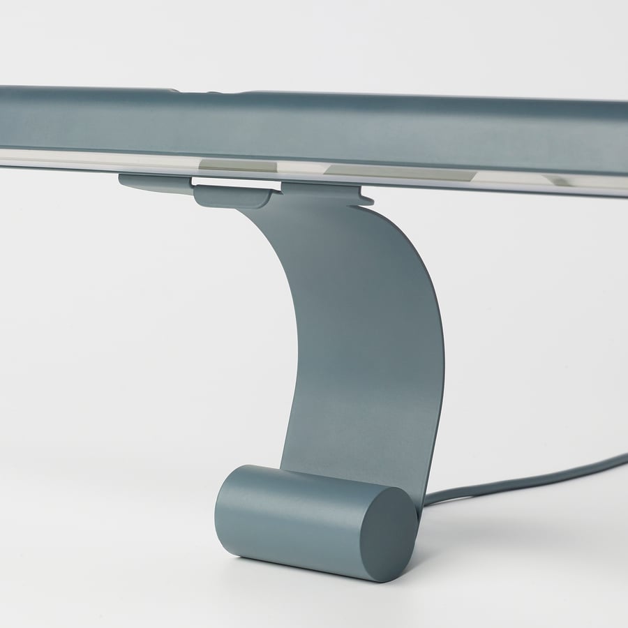 LAGERGÅNG LED lamp for screen, dimmable/turquoise - IKEA