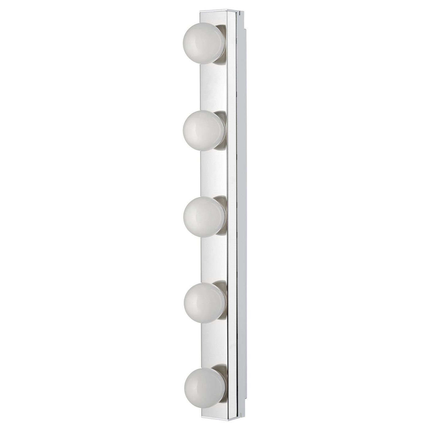 LEDSJÖ LED wall lamp, stainless steel - IKEA