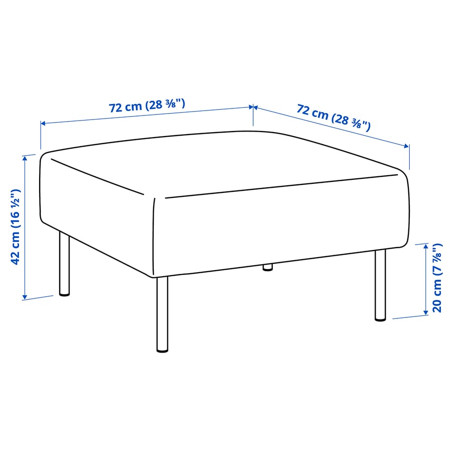 LILLEHEM 1-seat module, Gunnared dark grey/metal - IKEA