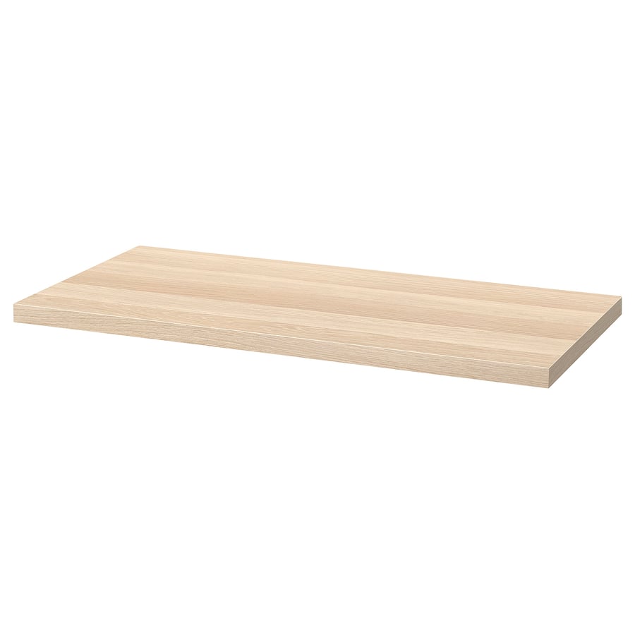 LINNMON table top, white stained oak effect, 100x45 cm - IKEA