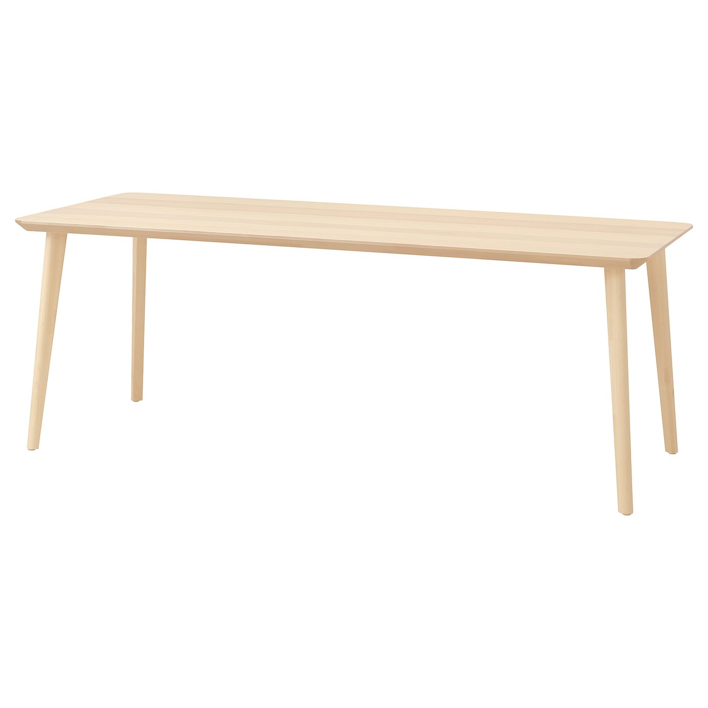 LISABO table, ash veneer, 200x78 cm - IKEA