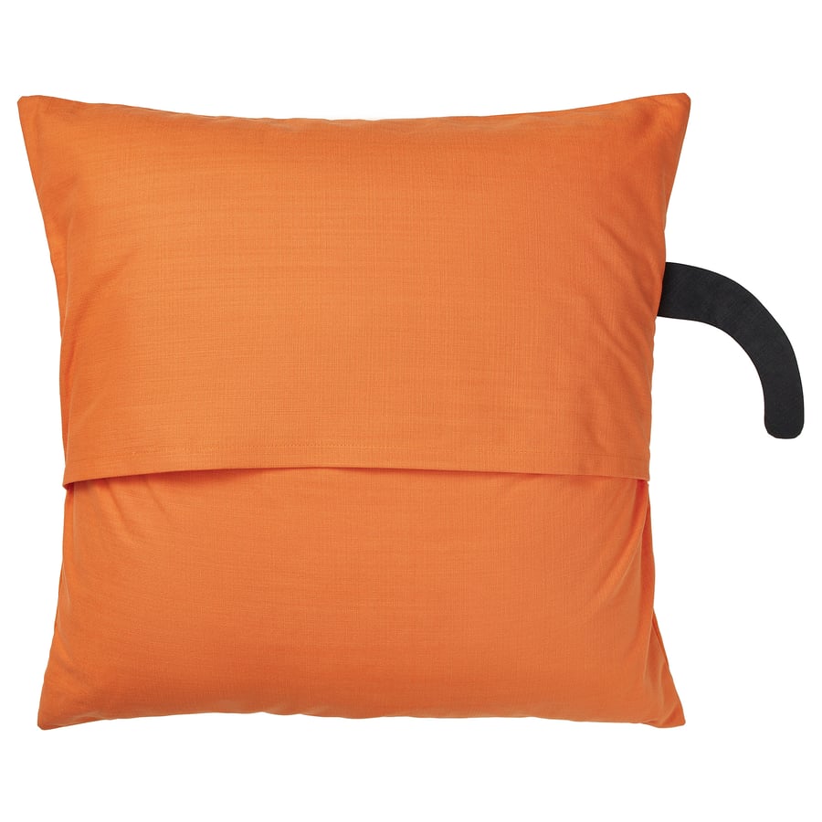 MÄVINN cushion cover, cat pattern orange, 50x50 cm - IKEA