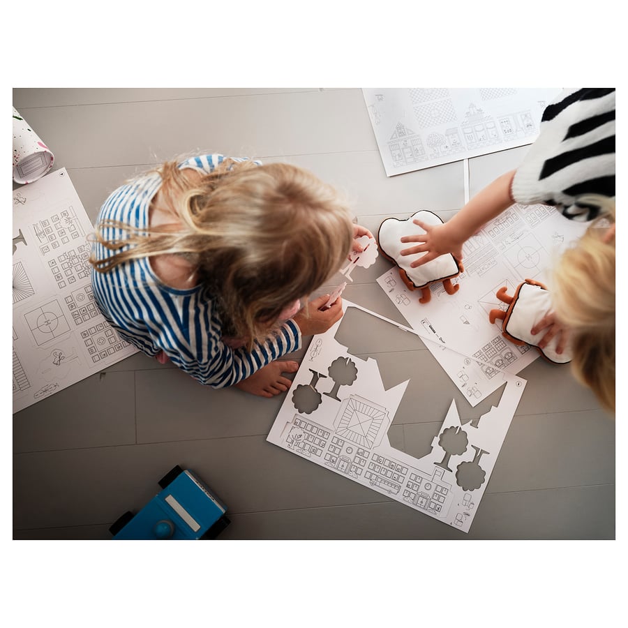 MÅLA 10-pc cardboard town template set - IKEA