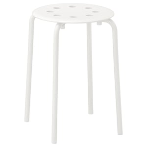 MARIUS Stool, white - IKEA