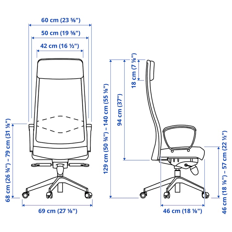 MARKUS Office chair, Vissle dark grey - IKEA