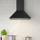 MATTRADITION Wall mounted extractor hood, black - IKEA