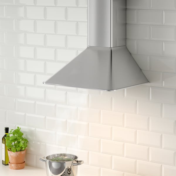 MATTRADITION Wall mounted extractor hood, stainless steel - IKEA
