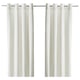 MERETE room darkening curtains, 1 pair, white/with eyelets, 145x250 cm ...