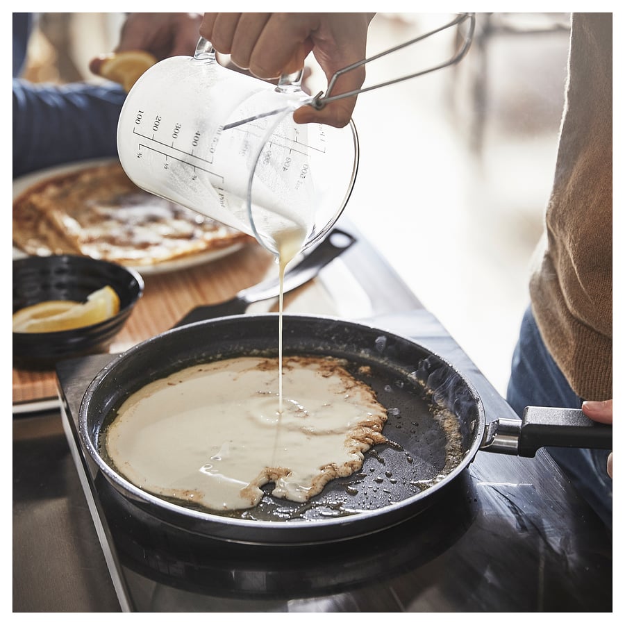 MIDDAGSMAT crepe-/pancake pan, non-stick coating/stainless steel, 24 cm ...