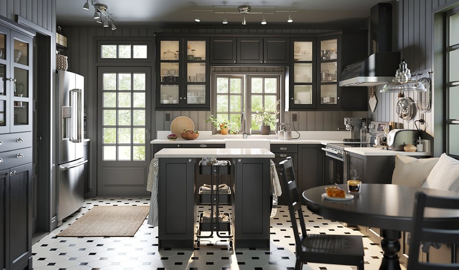 MITTLED LED spotlight, dimmable black - IKEA