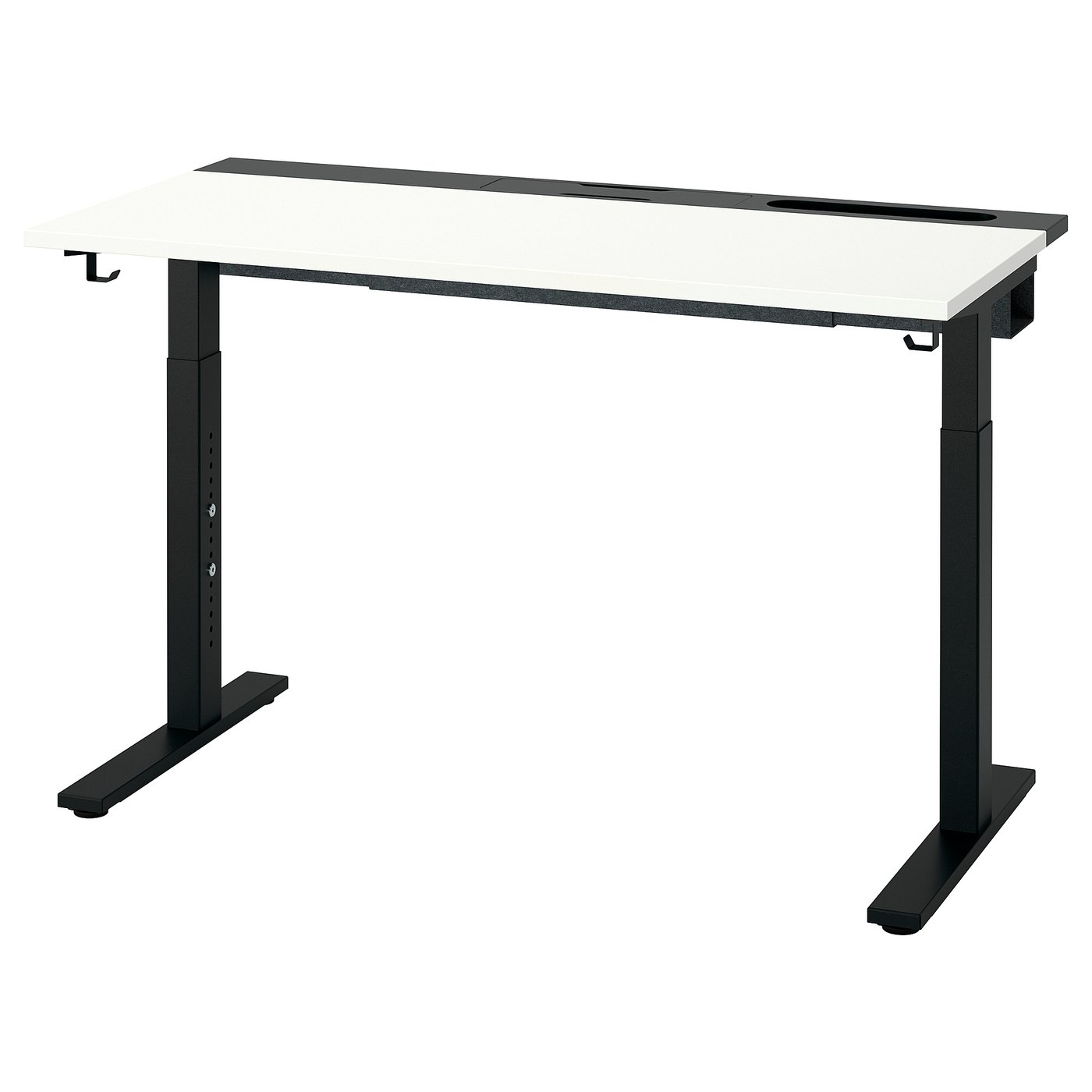 MITTZON desk, white/black, 120x60 cm - IKEA
