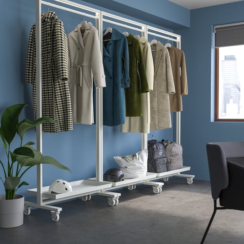 MITTZON frame with castors, white, 85x205x50 cm - IKEA