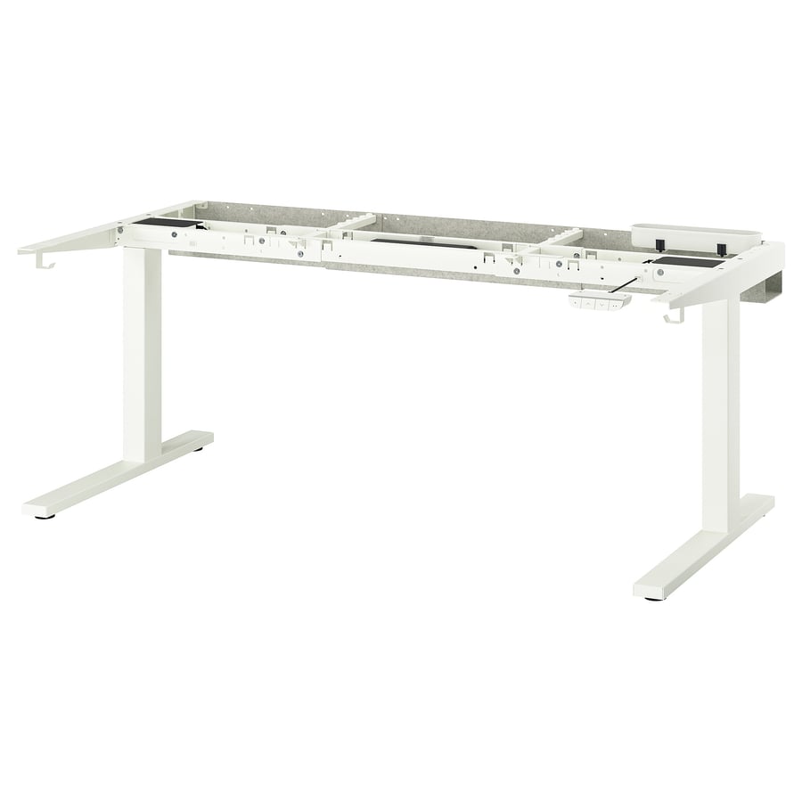 MITTZON underframe sit/stand for desk, electric/white, 120/140/160x80 ...