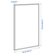 MITTZON whiteboard/noticeboard, white, 84x110x2 cm - IKEA
