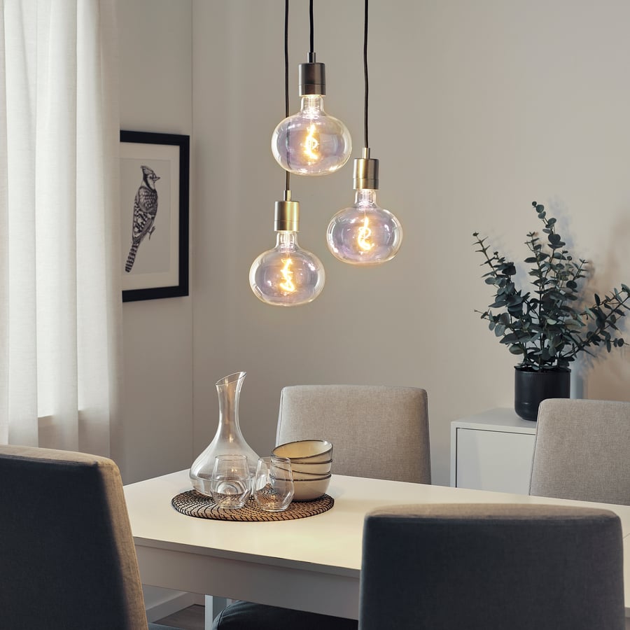 MOLNART LED bulb E27 260 lumen, ellipse shaped multicolour, 150 mm - IKEA