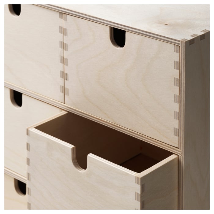 MOPPE mini chest of drawers, birch plywood, 31x18x32 cm - IKEA