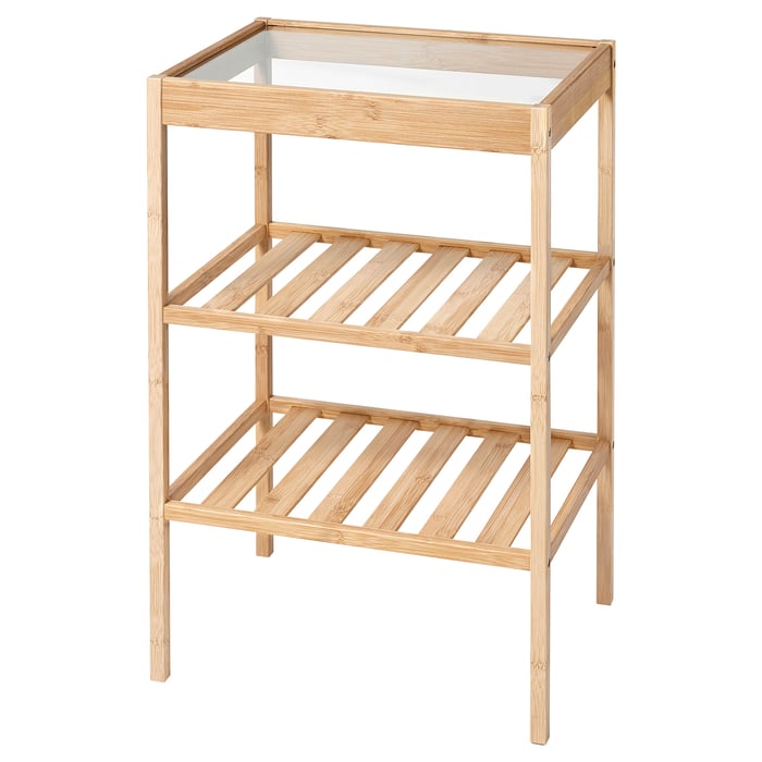 NESNA bedside table, bamboo, 40x30 cm - IKEA