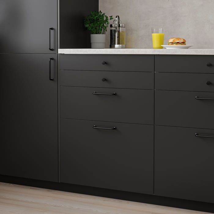 NICKEBO drawer front, matt anthracite, 60x20 cm - IKEA