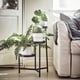 OLIVBLAD plant stand, in/outdoor black, 58 cm - IKEA