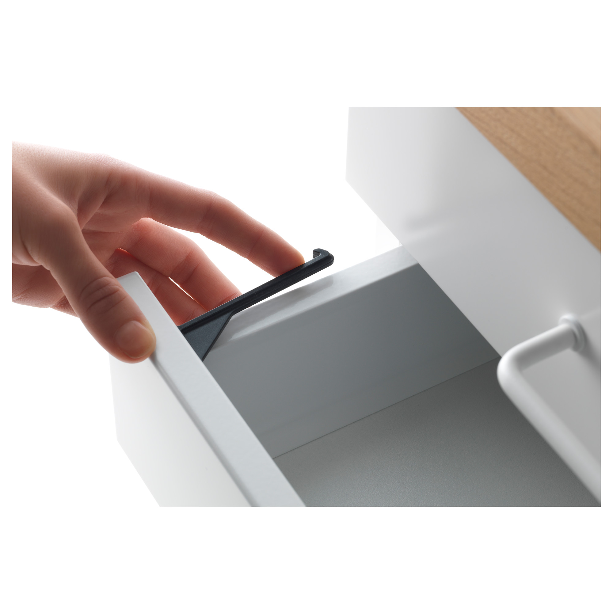 PATRULL Drawer/cabinet catch, black - IKEA
