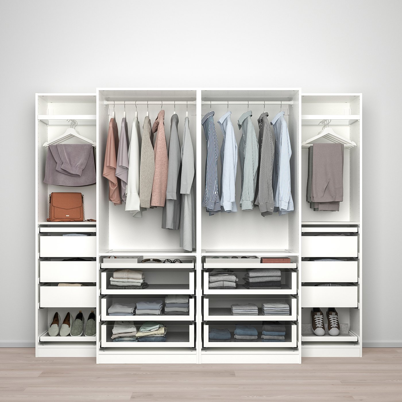 Wardrobe Storage 250 cm + | Flat Pack Wardrobes - IKEA