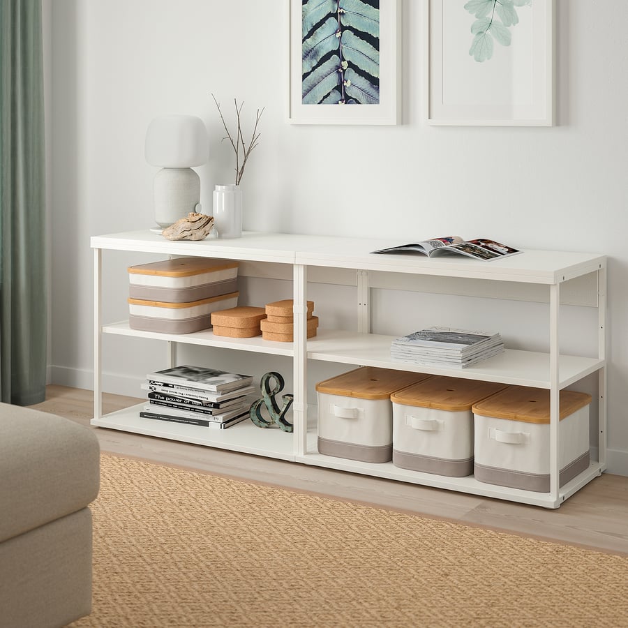 PLATSA open shelving unit, white, 160x40x63 cm - IKEA