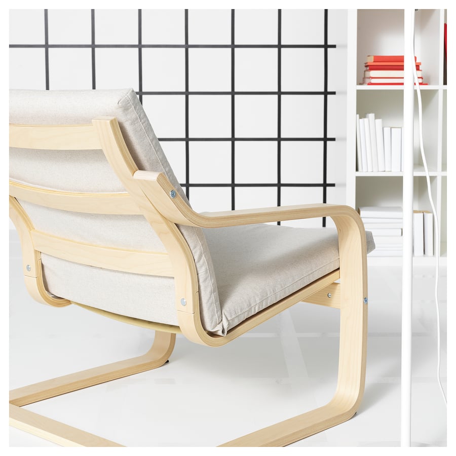 POÄNG armchair frame with low back, birch veneer - IKEA