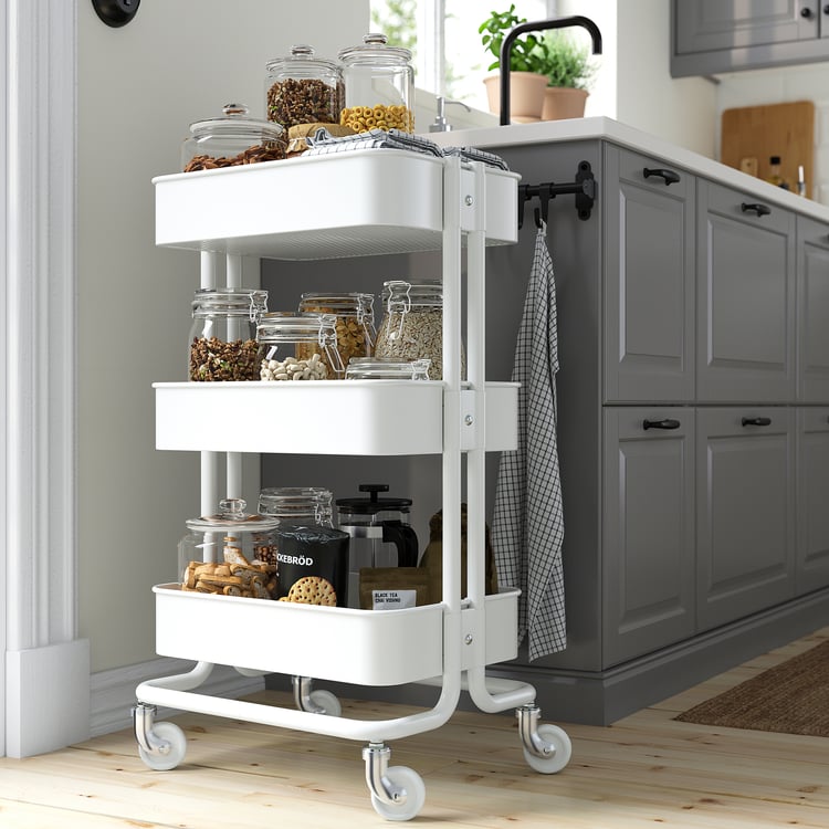 RÅSKOG Trolley, white, 35x45x78 cm - IKEA