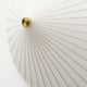 RORKULT wall lamp, wired-in installation, stripe pattern/white glass ...