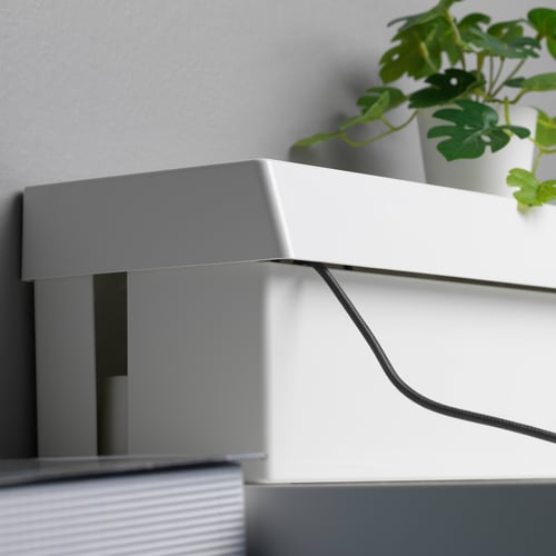 SÄTTING cable management box with lid - IKEA
