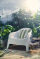 SKARPÖ armchair, outdoor, white - IKEA