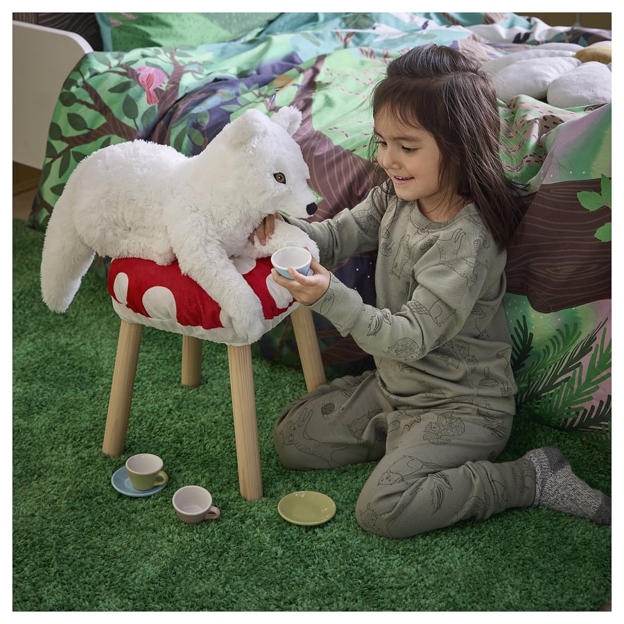SKOGSDUVA soft toy, arctic fox/white, 60 cm - IKEA