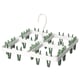 SLIBB hang dryer 24 clothes pegs, green - IKEA
