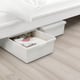 SOCKERBIT storage box with lid, white, 50x77x19 cm - IKEA