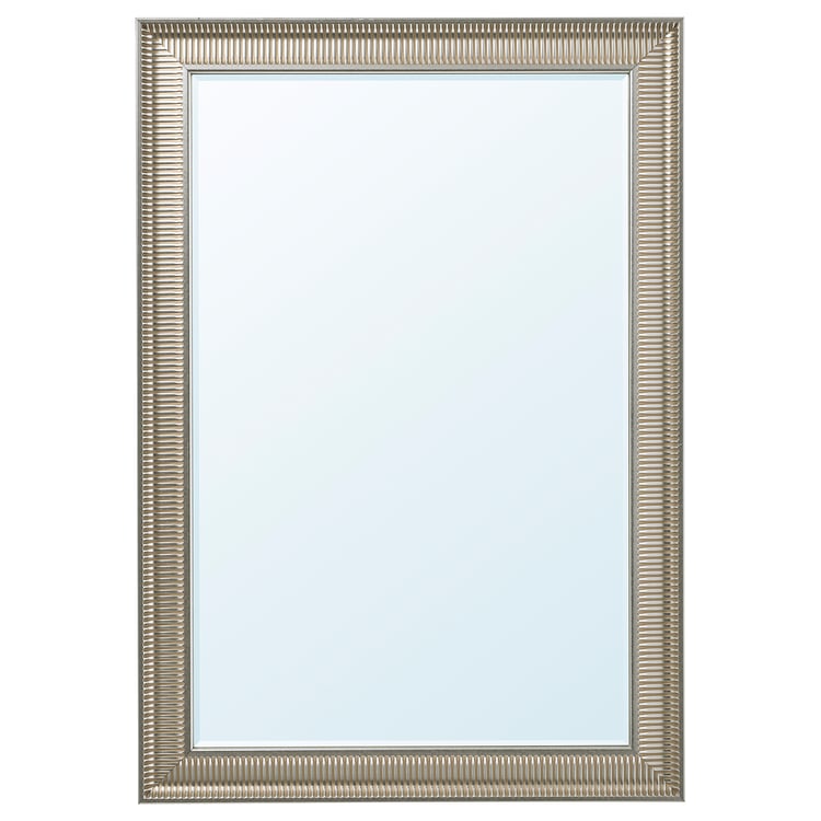 SONGE mirror, silver-colour, 91x130 cm - IKEA