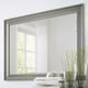 SONGE mirror, silver-colour, 91x130 cm - IKEA
