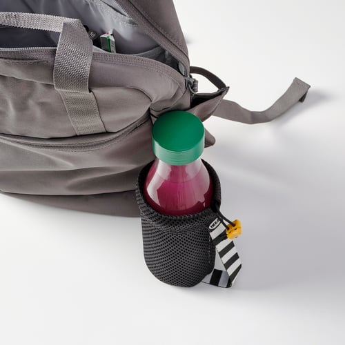 SPARTANSK water bottle, clear glass/green, 0.5 l - IKEA