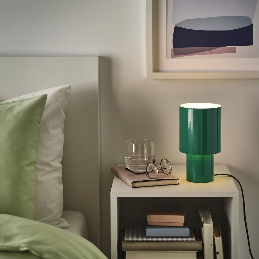 SPETSBOJ table lamp, dimmable/green, 22 cm - IKEA