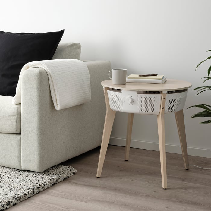 JAKOBSFORS Coffee table, oak veneer, 80 cm - IKEA