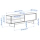 STOCKHOLM 2025 TV bench with sliding doors, oak veneer, 179x42x56 cm - IKEA