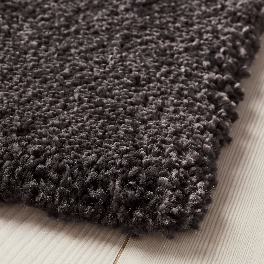 STOENSE Rug, low pile, dark grey, 170x240 cm - IKEA
