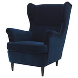 STRANDMON Wing chair, Nordvalla dark grey - IKEA